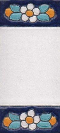 Generic Hausnummern und Buchstaben aus Keramik, blaues Blumenmuster, Fliesengr&ouml;&szlig;e: 7,5 cm x 3,5 cm (Platz)