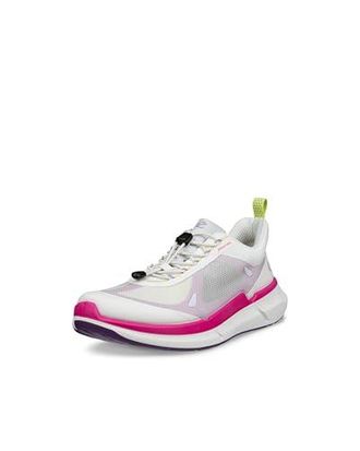Ecco Womens Biom 2.2 Breathru Cross Trainer, White/Lavender Mist/Beetroot, 6-6.5
