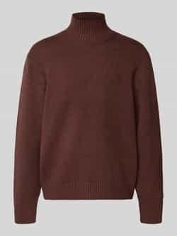 Jack & Jones Turtleneck-Pullover mit gerippten Abschl&uuml;ssen Modell NORREBRO