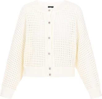 Dreimaster Dreimaster Strickjacke Frauen cremefarben