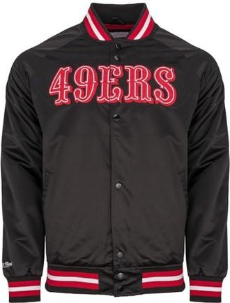 Mitchell & Ness M&N Lightweight Satin Varsity Veste - San Francisco 49ers