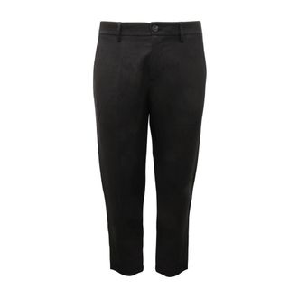 Patrizia Pepe Leinenmix Cropped Hose - - Trousers - Herren - Schwarzk - M