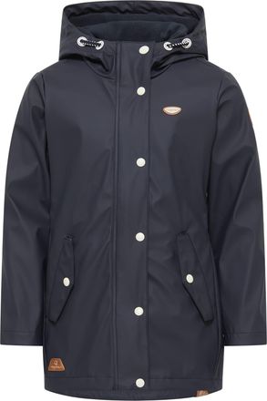 Ragwear Marjanka M&auml;dchen Jacke Regenjacke &Uuml;bergangsjacke Kinder Regenmantel Mantel Coat (DE/NL/SE/PL, Numerisch, 128, Regular, Navy)