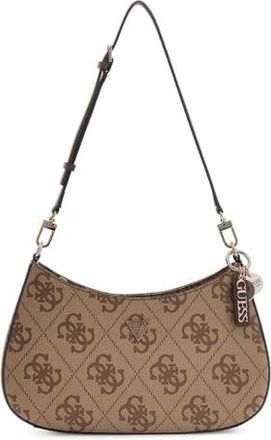 Guess sac à épaule Noelle II Top Zipper Shoulder Bag Latte Logo/Brown marron clair