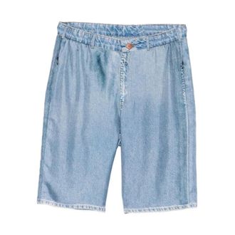Pierre-Louis Mascia Femme, Shorts, Bleu, Taille: 38 FR Denim Shorts