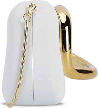 Generic Sac bandoulière vintage pour femme avec chaînes - Sac polyvalent en cuir synthétique - Sac de soirée, shopping, fête - Sac de téléphone, Blanc., 190.0