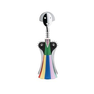 Alessi Anna G Parade AM01A 5 - Tire-Bouchon Design, en AlkiPaper et Zamak Chromé, Multicolore