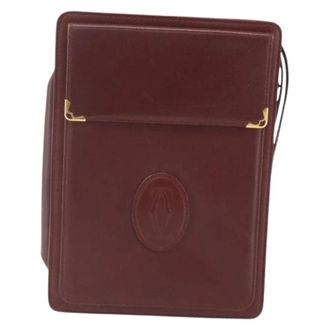 Cartier Pochette en cuir vintage Pre-owned - Femme - Pre-owned - Rouge - Taille: ONE Size