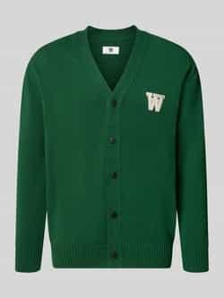Wood Wood Strickjacke mit V-Ausschnitt Modell Tay