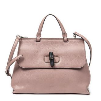 Gucci Crossbody Bags - Medium Bamboo Daily Top Handle - Gr. unisize - in Rosa - f&uuml;r Damen