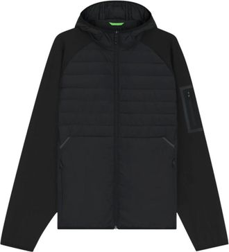 HUGO BOSS Homme, Vestes, Noir, Taille: XL Veste Rembourr&eacute;e Hydrofuge avec D&eacute;tails R&eacute;fl&eacute;chissants