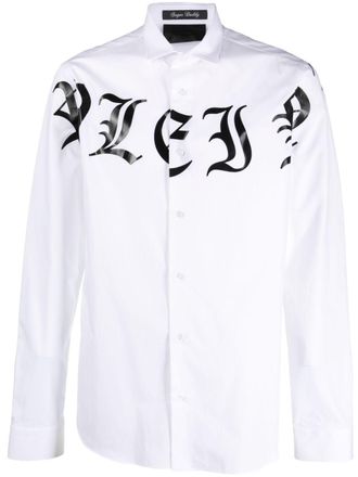 Philipp Plein chemise &agrave; logo Sugar Daddy imprim&eacute; - Blanc
