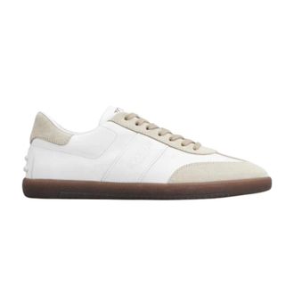 Tod's Homme, Chaussures, Blanc, Taille: 42 EU Tabs Baskets