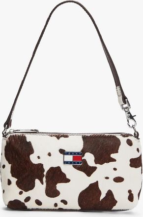 Tommy Jeans Essential - Portefeuille convertible imprimé vache - Multicolore-Blanc