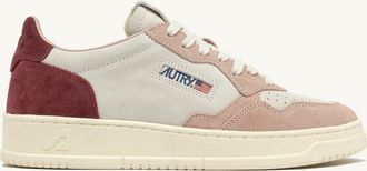 Autry SNEAKERS MEDALIST LOW TRICOLOR AUS WILDLEDER WEISS PURPUR UND PHARD