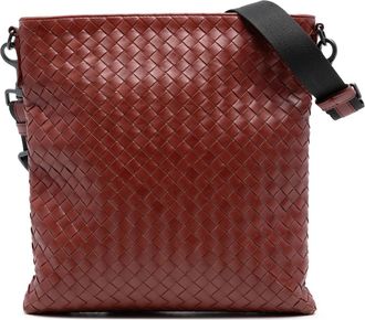 Bottega Veneta Hobo Bags - Nappa Intrecciato Crossbody - Gr. unisize - in Rot - f&uuml;r Damen