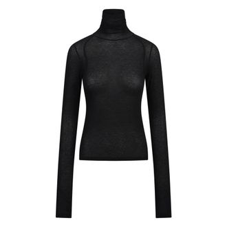 Dondup Col roul&eacute; ajust&eacute; - Femme - Pulls - Noir - Taille: 38 FR