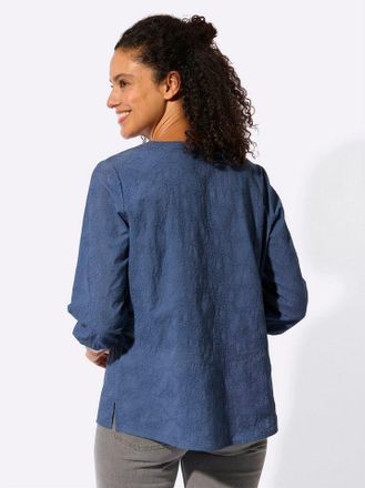Witt Klassische Bluse Stickereibluse 3/4-Arm