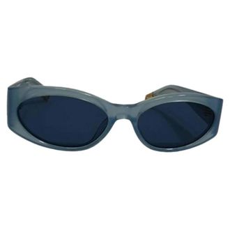 Jacquemus Pre-owned Lunettes de soleil Ovalo - Femme - Pre-owned - Bleu - Taille: ONE Size