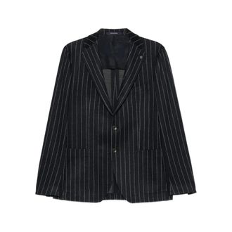 Tagliatore Gestreifter Blazer - - Jackets - Herren - Blau - L