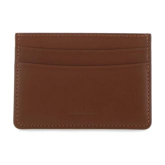 A.P.C. Braune Lederkartenhalter Brieftasche - - Accessories - Herren - Braun - ONE SIZE