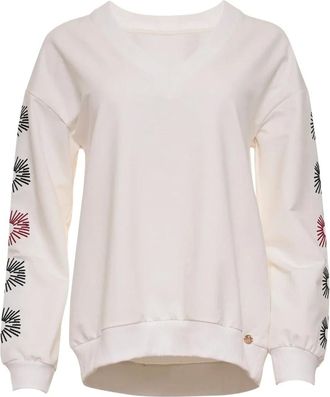 Maicazz Femme, Sweatshirts et sweats &agrave; capuche, Blanc, Taille: 42 FR Talan sweatshirt