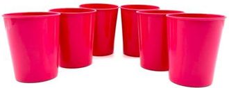 Kimmel 6 Stück Becher 180 ml im Set, Farbe fuchsia