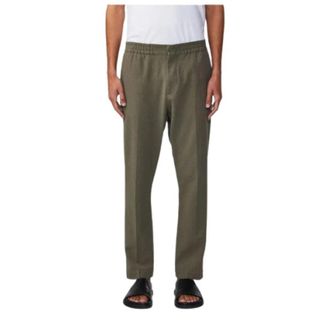 Nn.07 Baumwollmischung Geknitterte Hose - - Trousers - Herren - Gr&uuml;n - W34