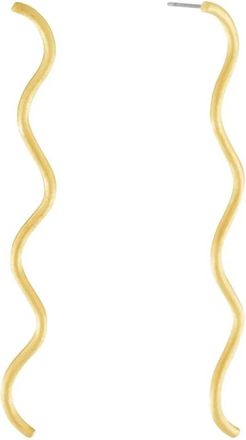 Dansk Copenhagen Vergoldeter Schlangenohrring - - Accessories - Damen - Gelb - ONE SIZE