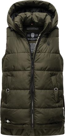 Marikoo Damen Steppweste - Zarinaa, leicht mit abnehmbarer Kapuze