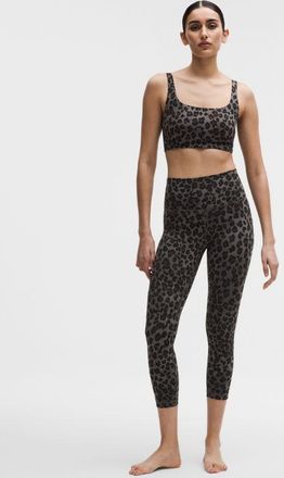 lululemon Align Crop Leggings mit hohem Bund f&uuml;r Frauen - 58 cm - Gr&ouml;&szlig;e 10 in True Leopard Black Multi
