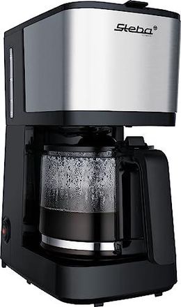 Steba Filterkaffeemaschine mit Glaskanne für ca. 10 Tassen à 125 ml, Wassertank mit ca. 1,25 Liter, automatisches Warmhalten für 40 Min., 750 Watt, KM F2