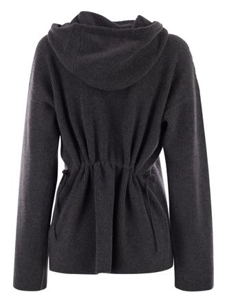 Fabiana Filippi Womens Ribbed-Knit Hooded Jumper Aw25 W