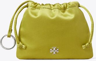 Tory Burch Pouch aus Satin als Taschenanh&auml;nger
