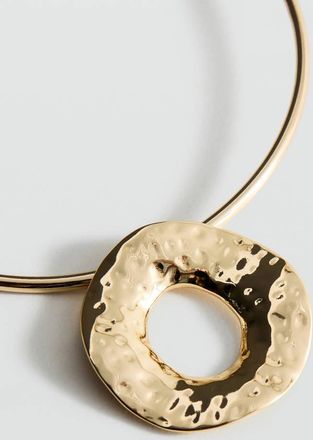 Mango Collier rigide design circulaire or - Femme - Taille unique - MANGO