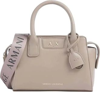 A|X Armani Exchange Femme, Sacs, Beige, Taille: ONE Size Logo Shoulder Bag