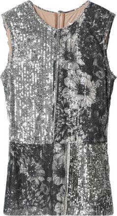 Maison Margiela Femme, Tops, Multicolore, Taille: 40 FR Haut Floral avec Sequins