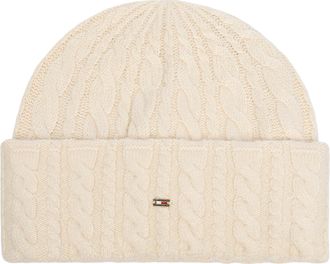 Tommy Hilfiger M&uuml;tze Tommy Hilfiger Enamel Flag AW0AW19111 Creme