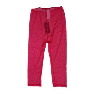Dolce & Gabbana Fuchsia Spitze Enge Midi Hose - - Trousers - Damen - Rot - S