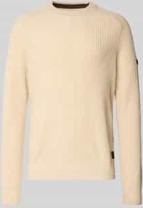 Camel Active Strickpullover aus Wolle mit Rundhalsausschnitt