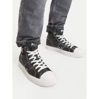 Polo Ralph Lauren Sneakers aus Stoff Polo Ralph Lauren Ayers Mid Sk Ltl 809P07628003 Schwarz