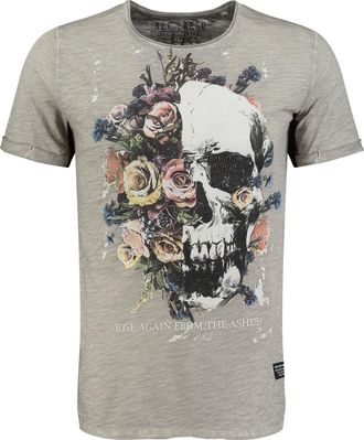 Key Largo Herren KLRISING Round T-Shirt, Silver (1107), Medium