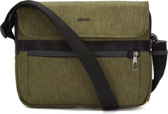Pacsafe Metrosafe X Messenger-Tasche f&uuml;r Herren, Diebstahlschutz, passend f&uuml;r 12 Zoll (30,5 cm) Laptopgep&auml;ck, Dienstprogramm (Gr&uuml;n) - 30630517