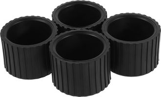 Angoily 4 Stück rutschfeste Gummipuffer für Fitnessgeräte Schutzkappen für Stuhlbeine und Kleine Möbel Bodenschonend für Parkett Fliesen und Teppich Einsetzba