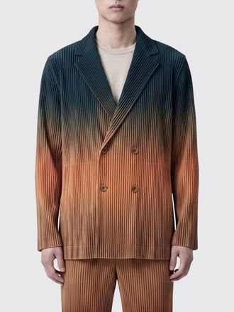Homme Pliss&eacute; Issey Miyake Veste Homme couleur Rubis