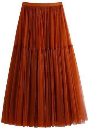 Generic Jupes tutu en tulle multicouche pour femme - Jupon de princesse vintage pour carnaval - Jupe en tulle &eacute;lastique - Style rockabilly classique - Pour fe