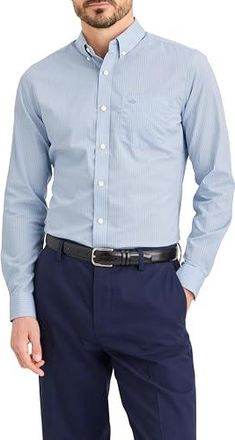 Dockers Signature Stain Def Slim T-Shirt, Burnett Subdued Blue, L Hommes