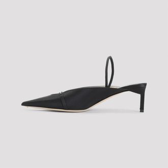 Tom Ford Slipper & Pantoletten - Pointed-Toe Muless With Subtle Metallic Accent - Gr. 38,5 (EU) - in Schwarz - f&uuml;r Damen