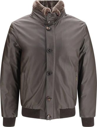 Moorer Cleros P1 Veste doudoune en peau lain&eacute;e - Homme - Vestes - Brun - Taille: 2XL