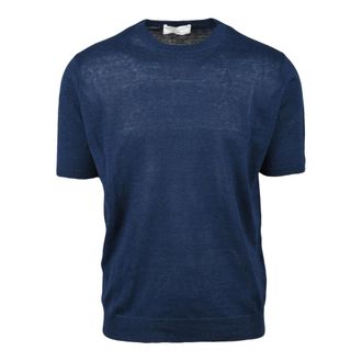 FILIPPO DE LAURENTIIS Homme, Tops, Bleu, Taille: 4XL Maglioncino Garzato Girocollo